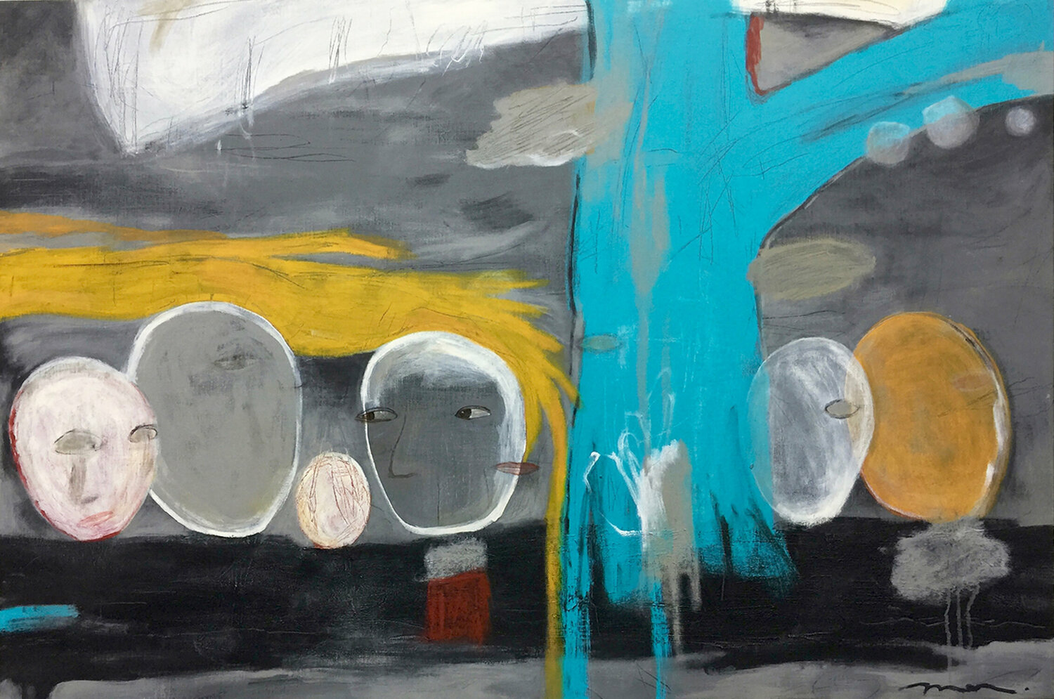 Disturbing Effects by Mona Choo (2017) : Painting Acrylic on Linen ...