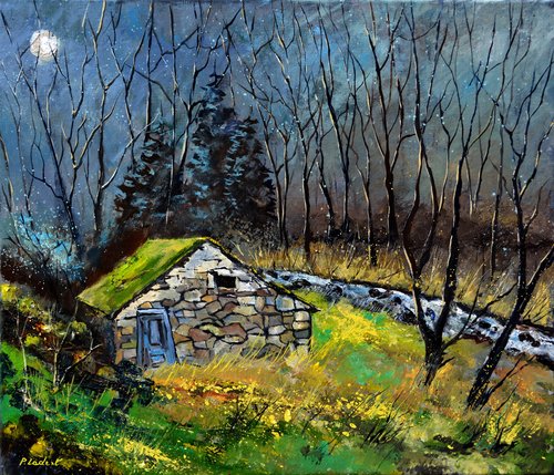 Frozen morning by Pol Ledent (2018) : Painting Oil on Canvas - SINGULART