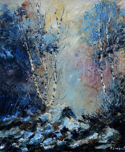 Frozen morning by Pol Ledent (2018) : Painting Oil on Canvas - SINGULART