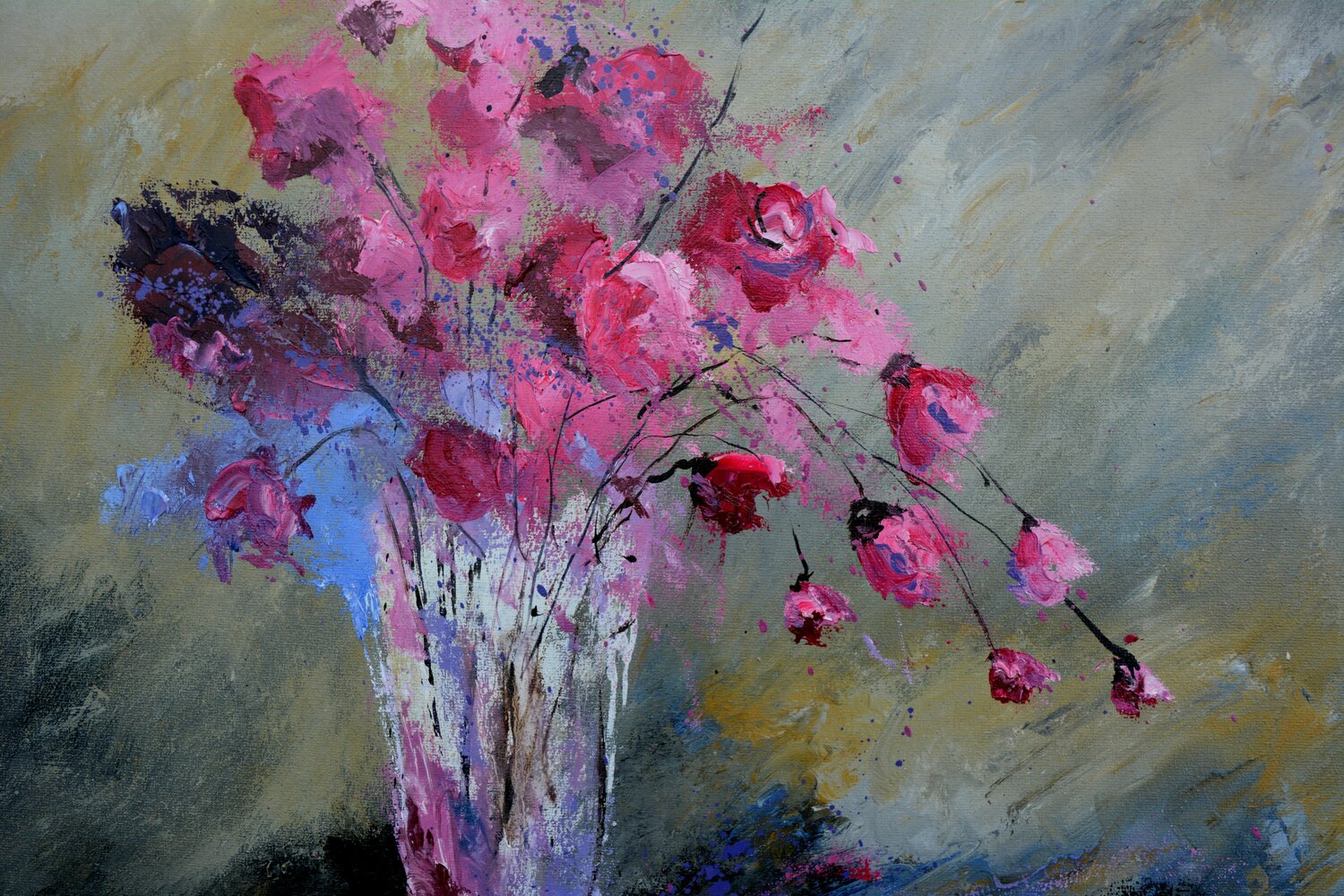 Pink still life 6618 by Pol Ledent (2018) : Painting Oil on Canvas ...