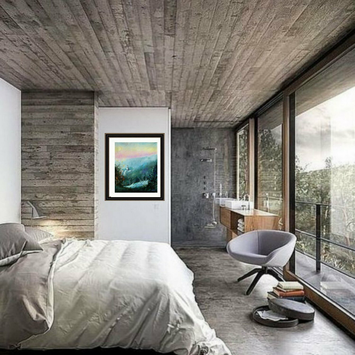 Frozen morning by Pol Ledent (2018) : Painting Oil on Canvas - Singulart