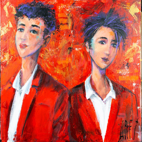 La fenêtre by Joël Arfi (2018) : Painting Acrylic, Wax on Linen - SINGULART