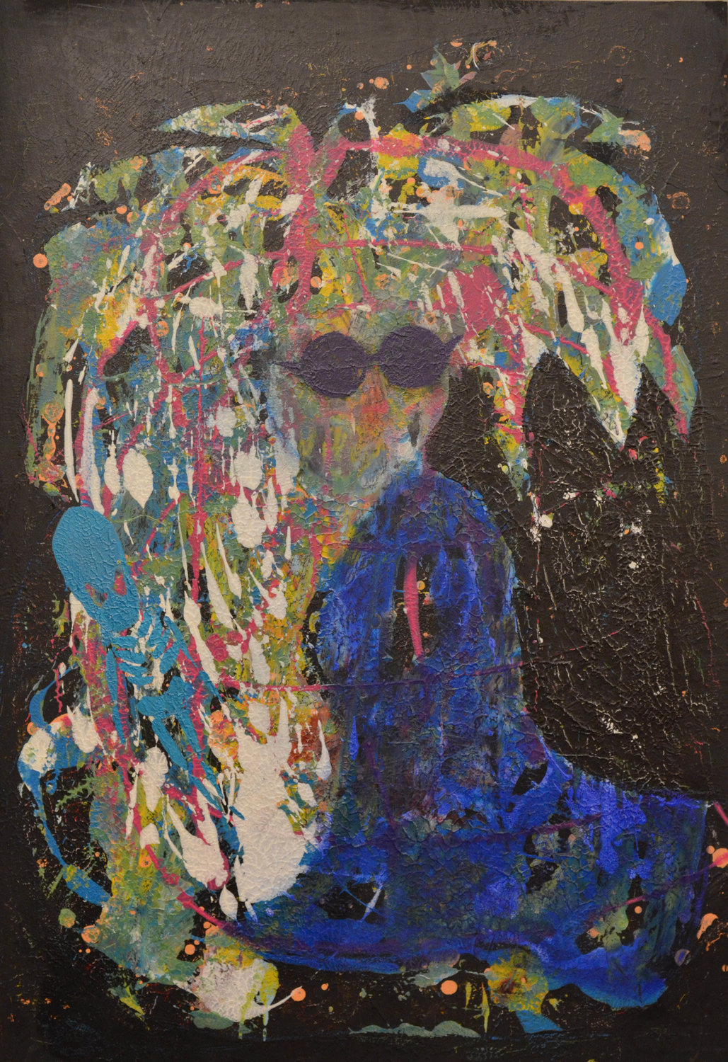 Blue Death of Andy Warhol by Denisa Kolarova (2014) : Painting Acrylic ...