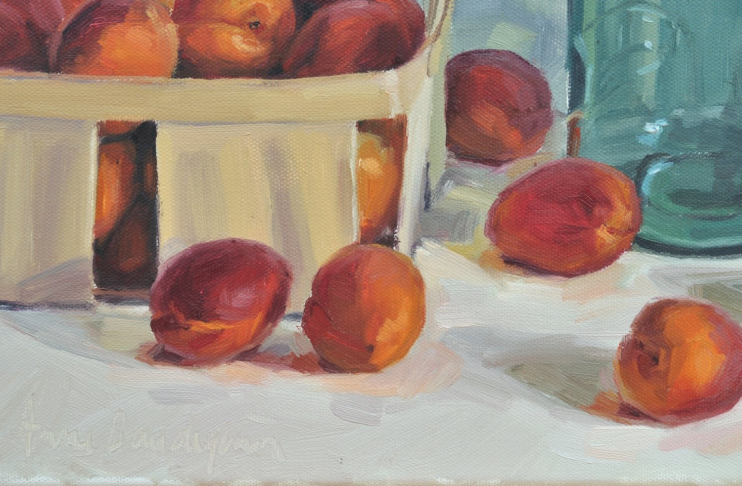 Abricots dans une cagette et pot ancien by Anne Baudequin (2018 ... Abricots dans une cagette et pot ancien by Anne Baudequin (2018 ...