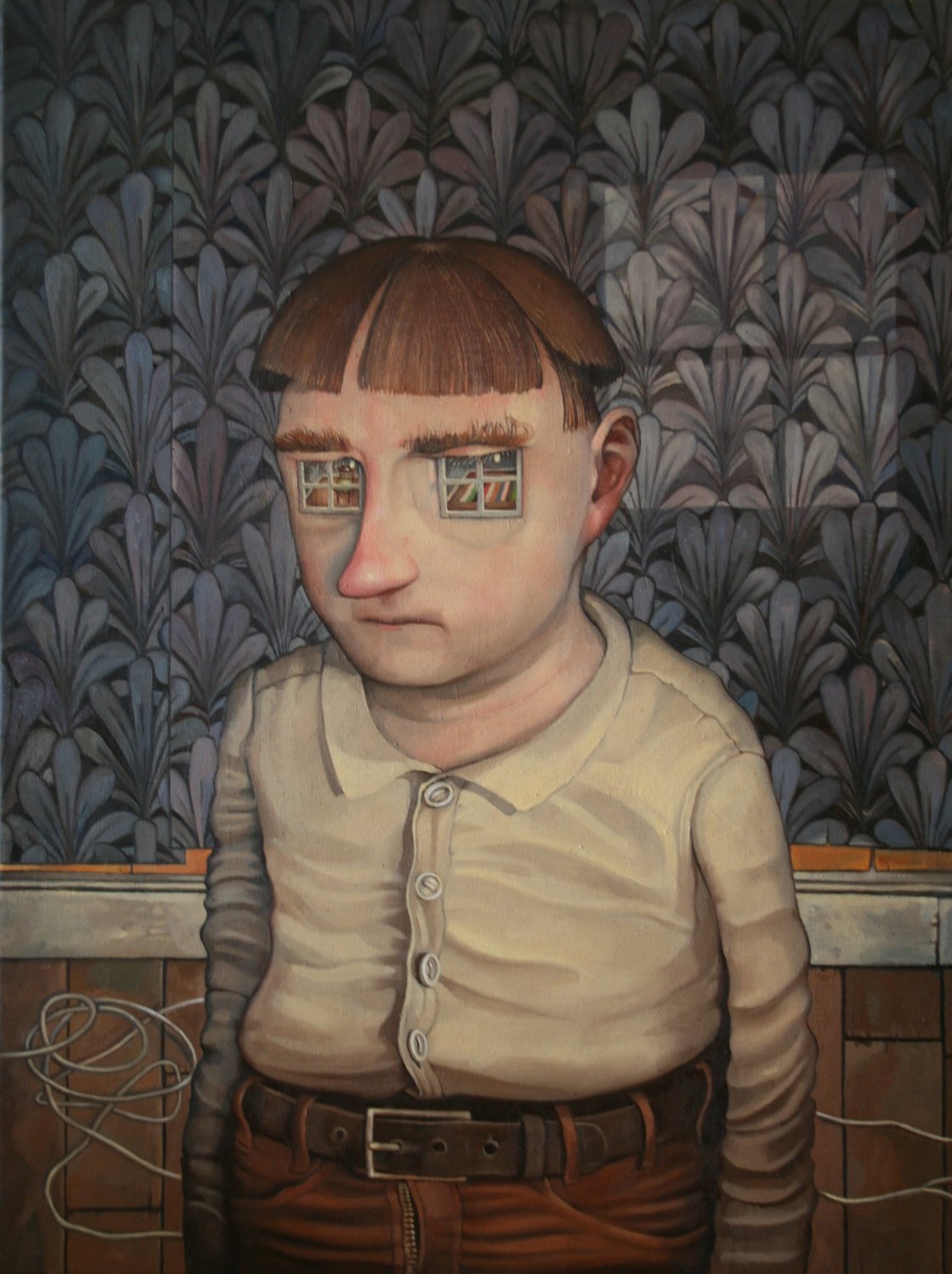 Vacuous vestibules von Rory Mitchell (2016): Malerei Öl auf Leinwand ...