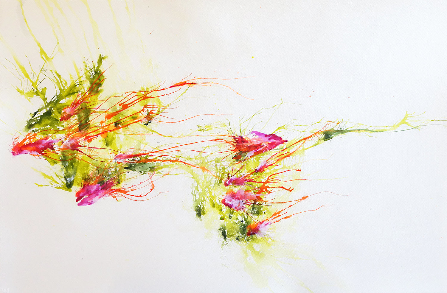 Gregarious by Andy Yang (2016) : Work on Paper Acrylic on Paper - Singulart