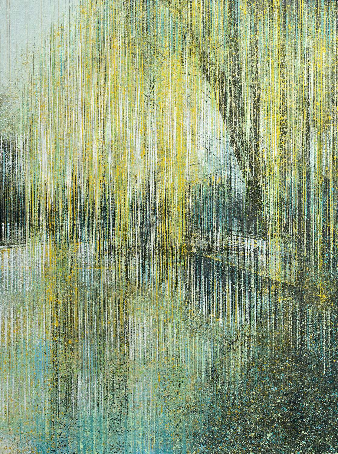 Abstract Willow Tree Painting