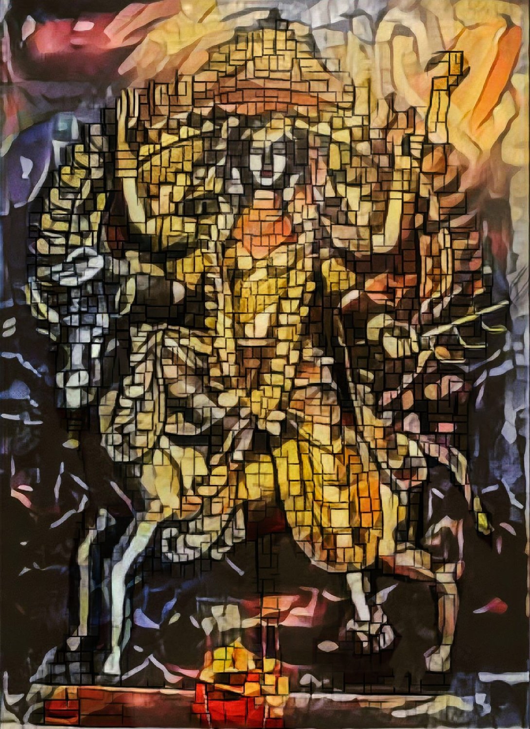 Maa Kalaratri de Jay Menon (2017) : Peinture Acrylique, Huile sur Toile ...