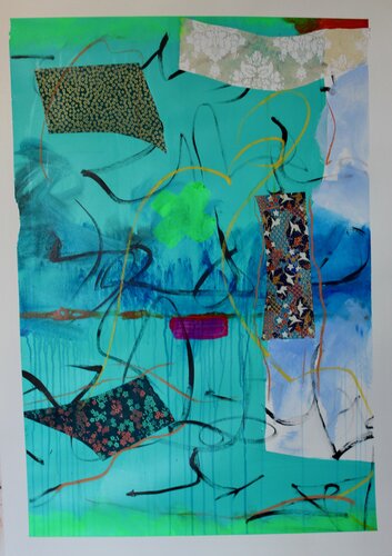 Red Cross by Charlie Patton (2020) : Work on Paper Acrylic on Paper ...