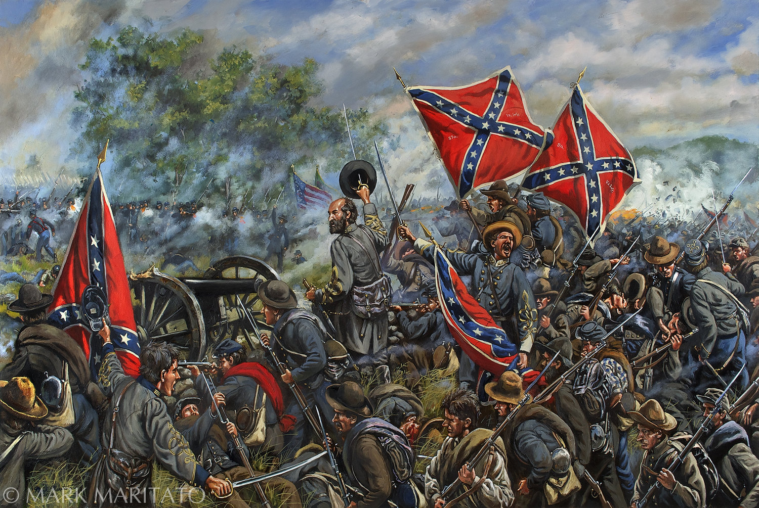 Picketts Charge Painting