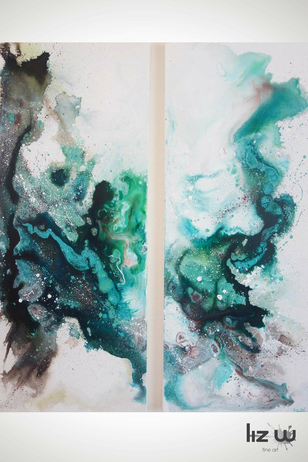 Aqueous by Liz Whaley (2019) : Painting Acrylic on Canvas - Singulart