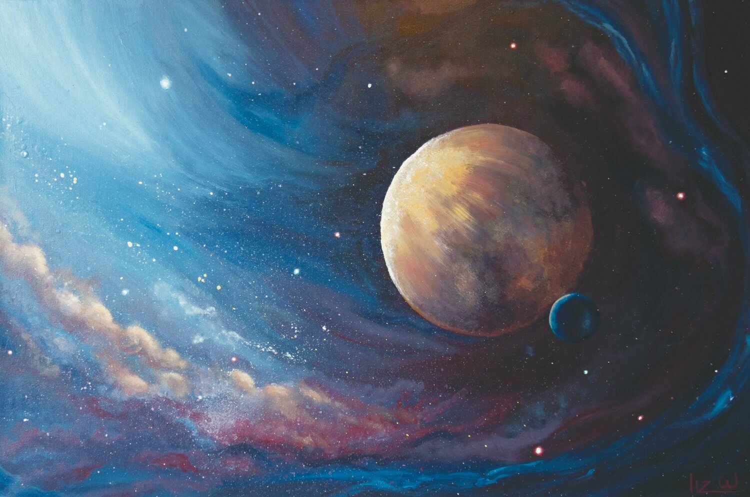 Paintings Of Planets In Orbit