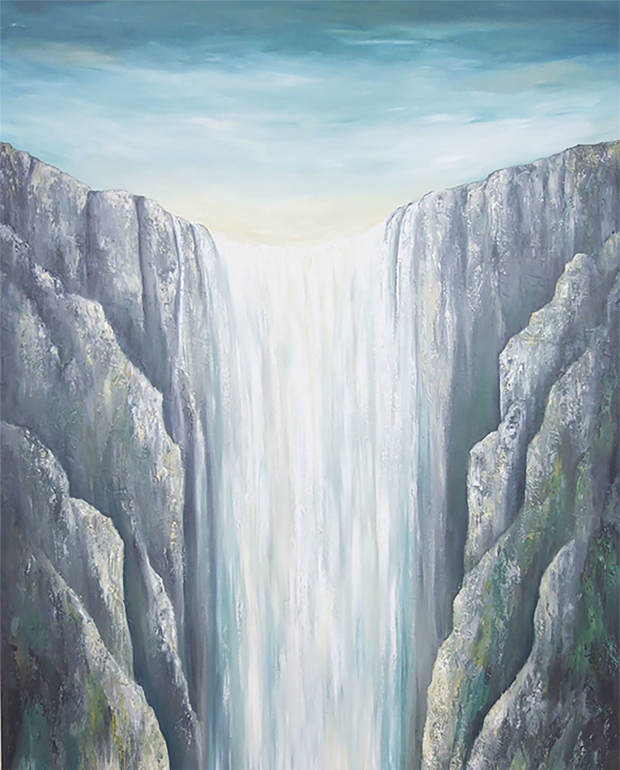 Grand Falls of Rivendell by Liz Whaley (2018) : Painting Acrylic on ...
