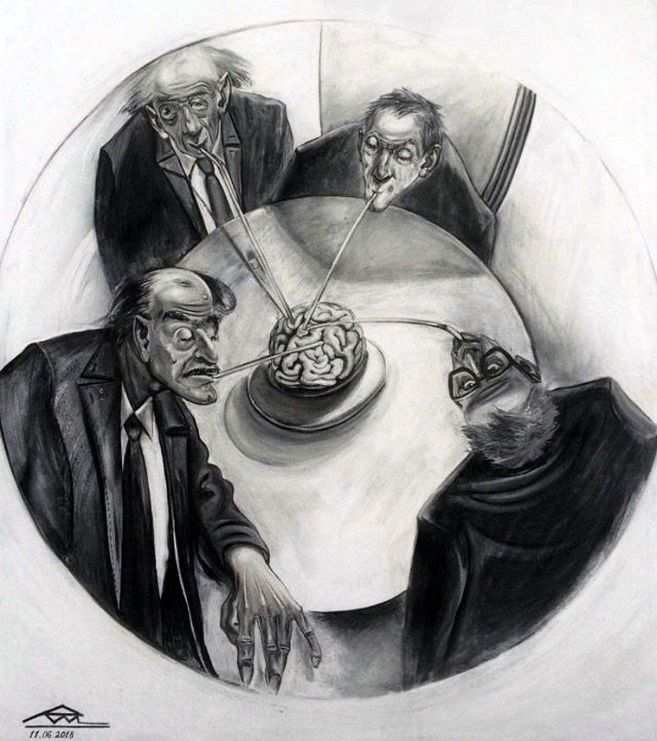 Political Corruption Art