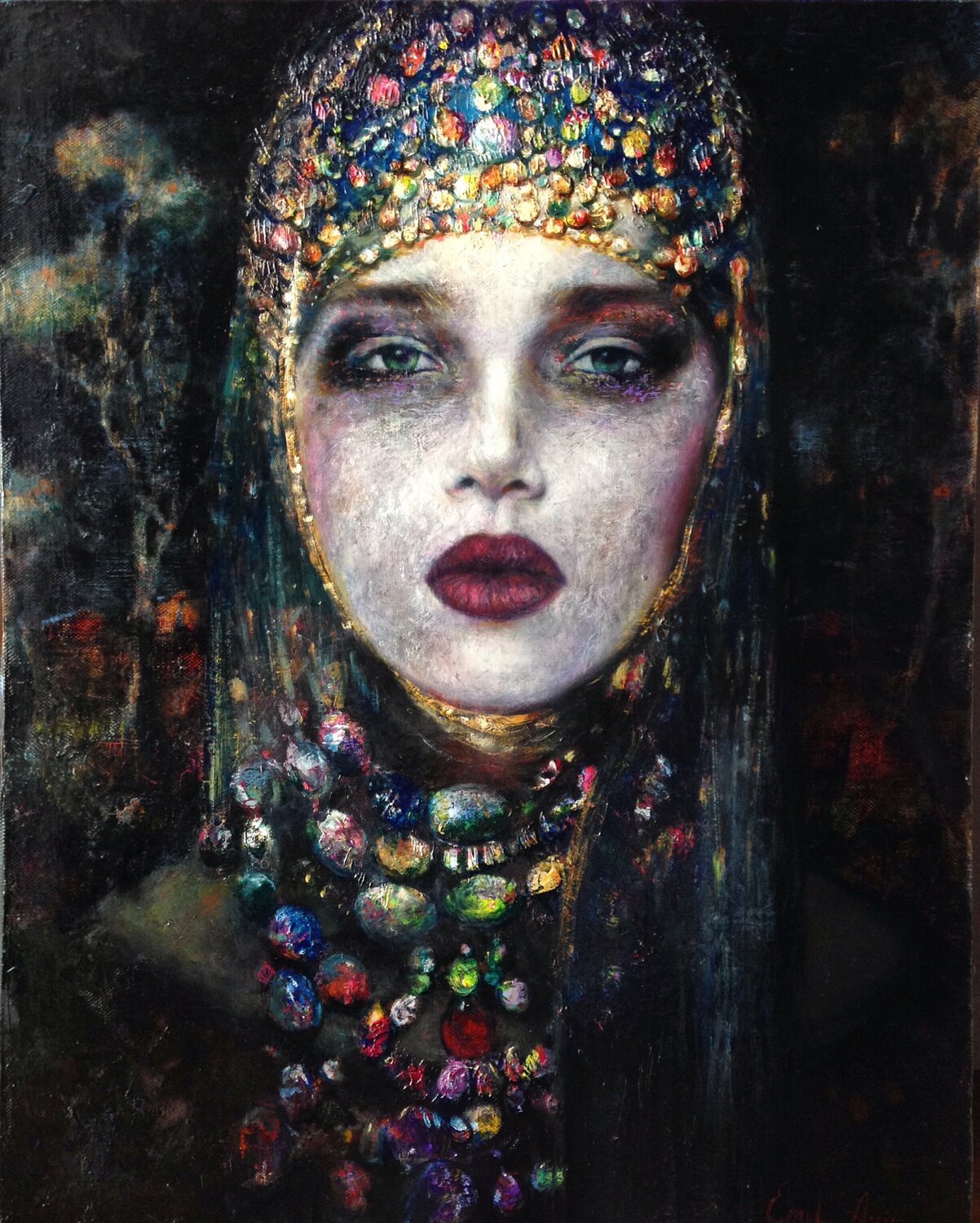 The Bride by Emil Aziz (2017) : Painting Oil on Canvas - Singulart