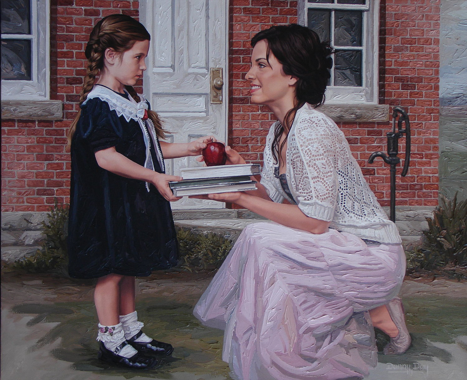 First Day of School by Danny Day (2007) : Painting Oil on Canvas ...