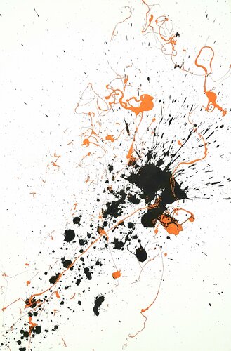 THE DANCE by Alessio Luzzi (2019) : Painting Enamel, Tar on Canvas ...