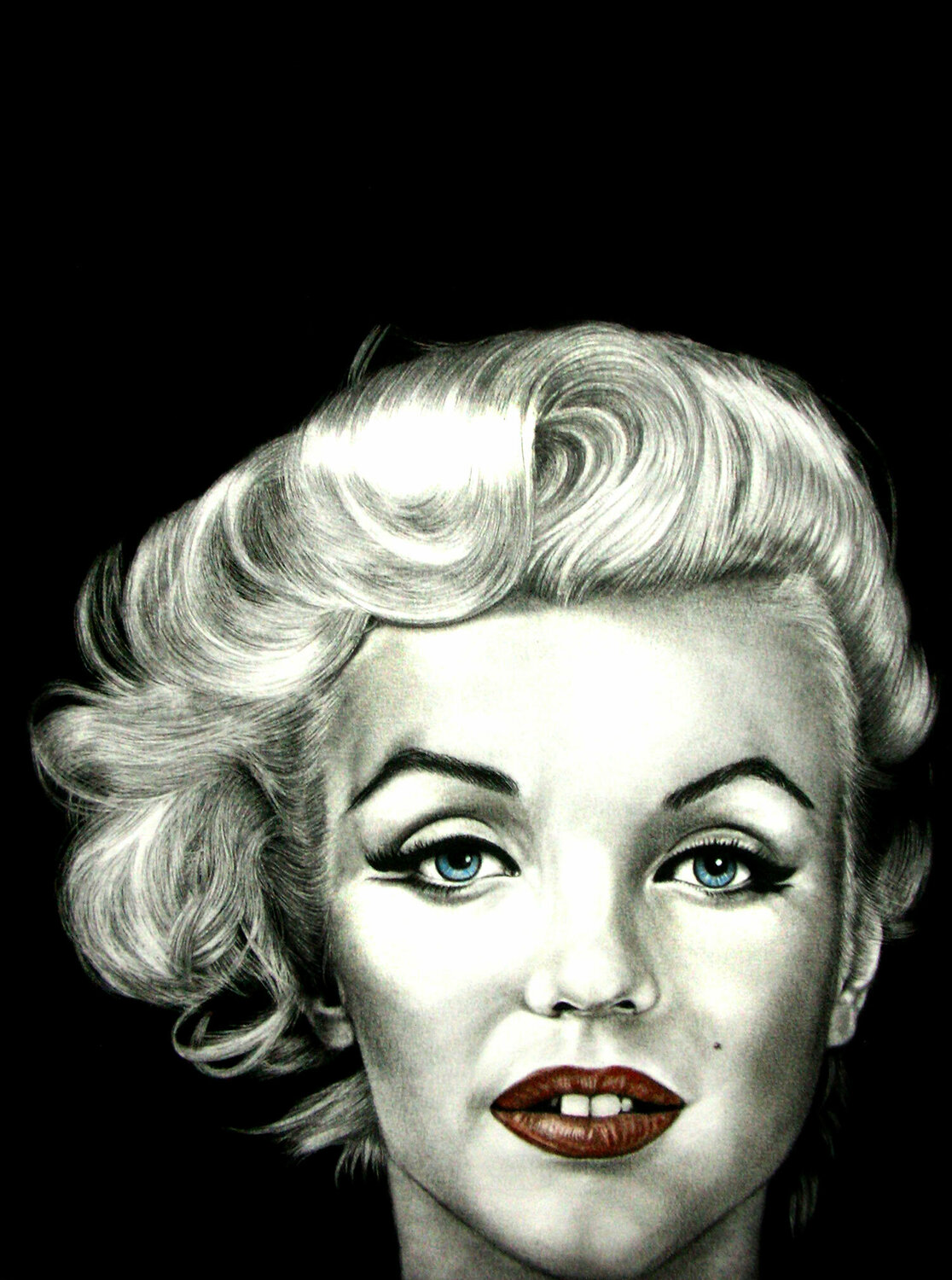 The Icon by Edwin Darwin (2014) : Drawing Pencil, Charcoal on Paper ...