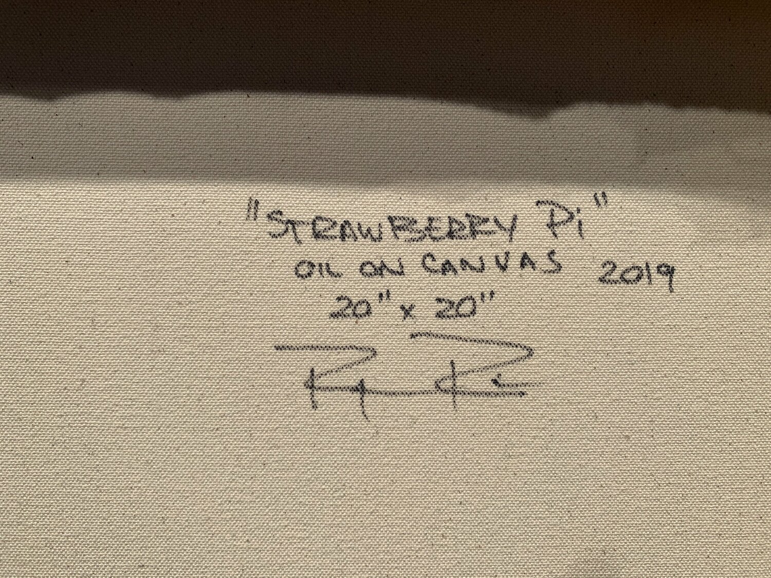Strawberry Pi von Ryan Rice (2019): Malerei Öl auf Leinwand - SINGULART