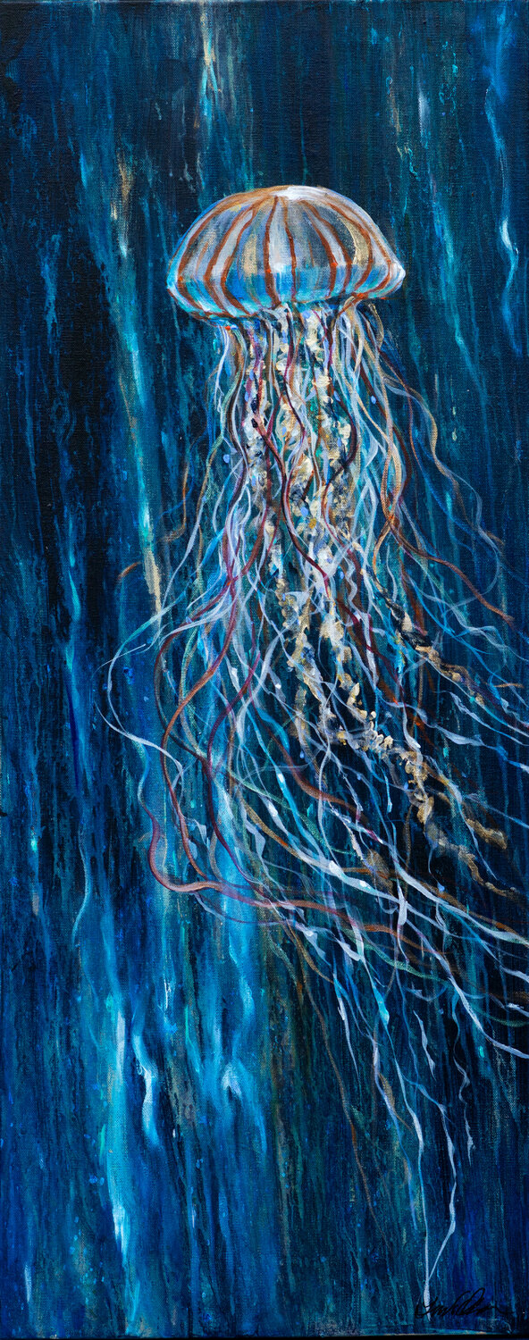 Abstract Jellyfish Paintings