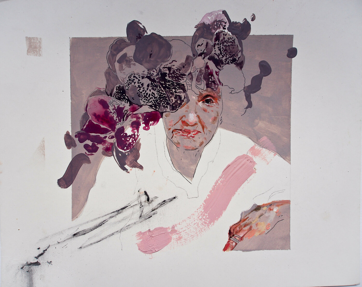 L' Orchidea by Jessica Rimondi (2019) : Painting Acrylic, Oil on ...