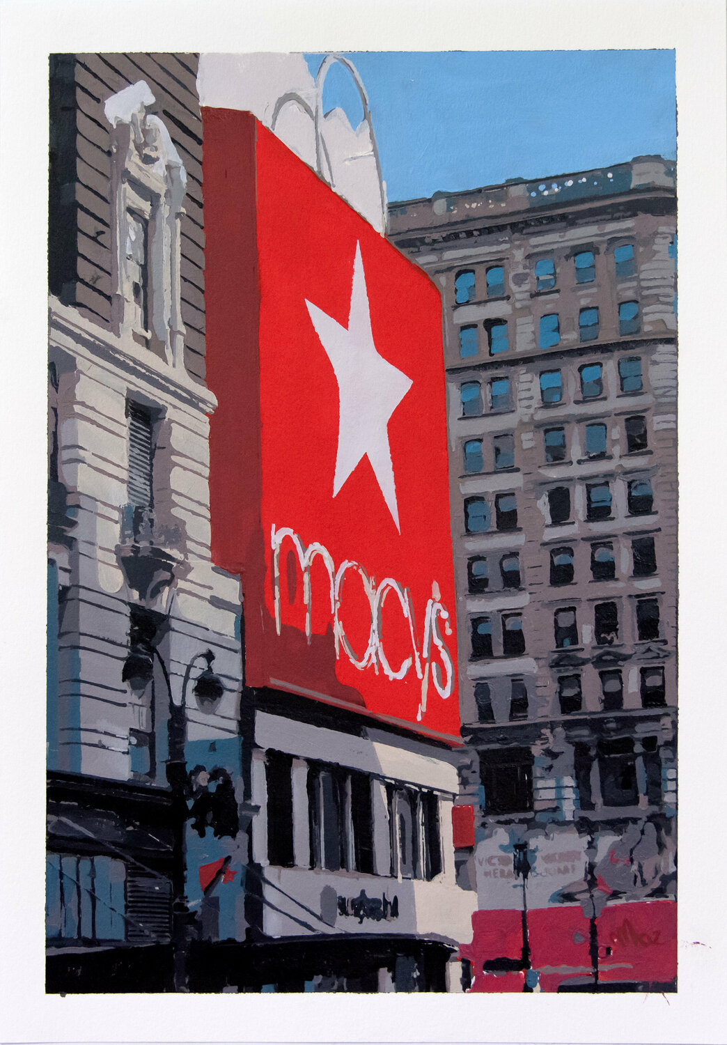 Macy's Herald Square by Marco Barberio (2019) : Work on Paper Acrylic ...