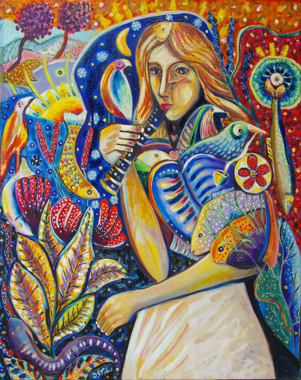 Flute Abstract Painting