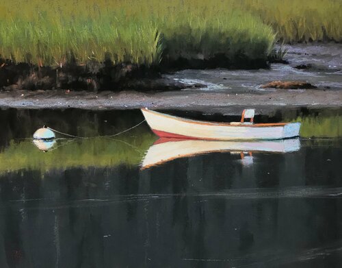 Marsh Mooring de Lisa Gleim (2018): Otros medios Pastel en Madera ...
