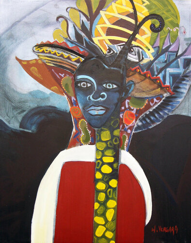 Maternidad by Hans Vergara (2014) : Painting Oil on Canvas - SINGULART