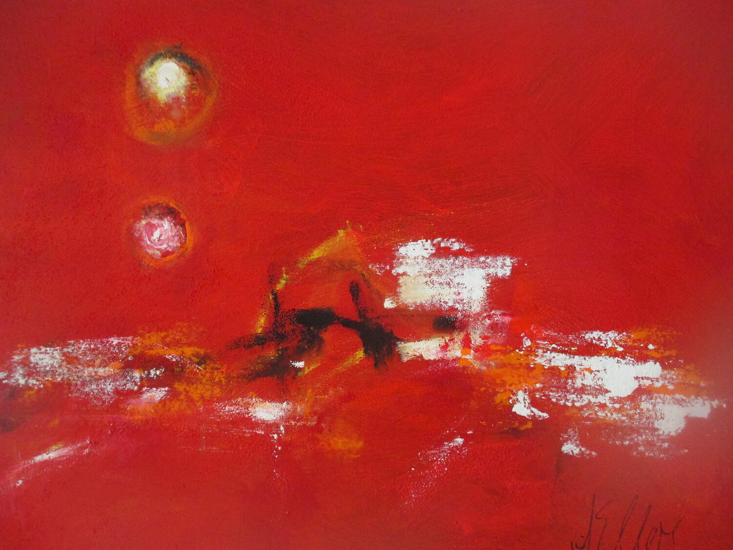 Heisse Sonne-Kalter Mond by Anna Lisa Eller (2019) : Painting Acrylic ...