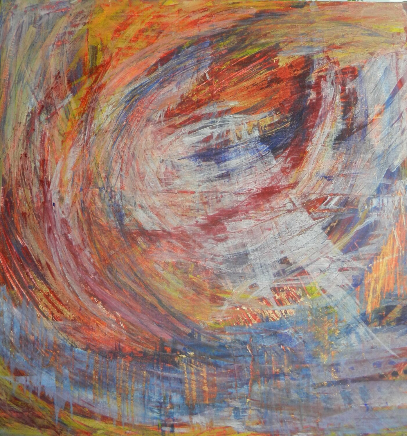 Struktuen I by Renate Pribert-Zimny (2014) : Painting Acrylic, Gilding ...