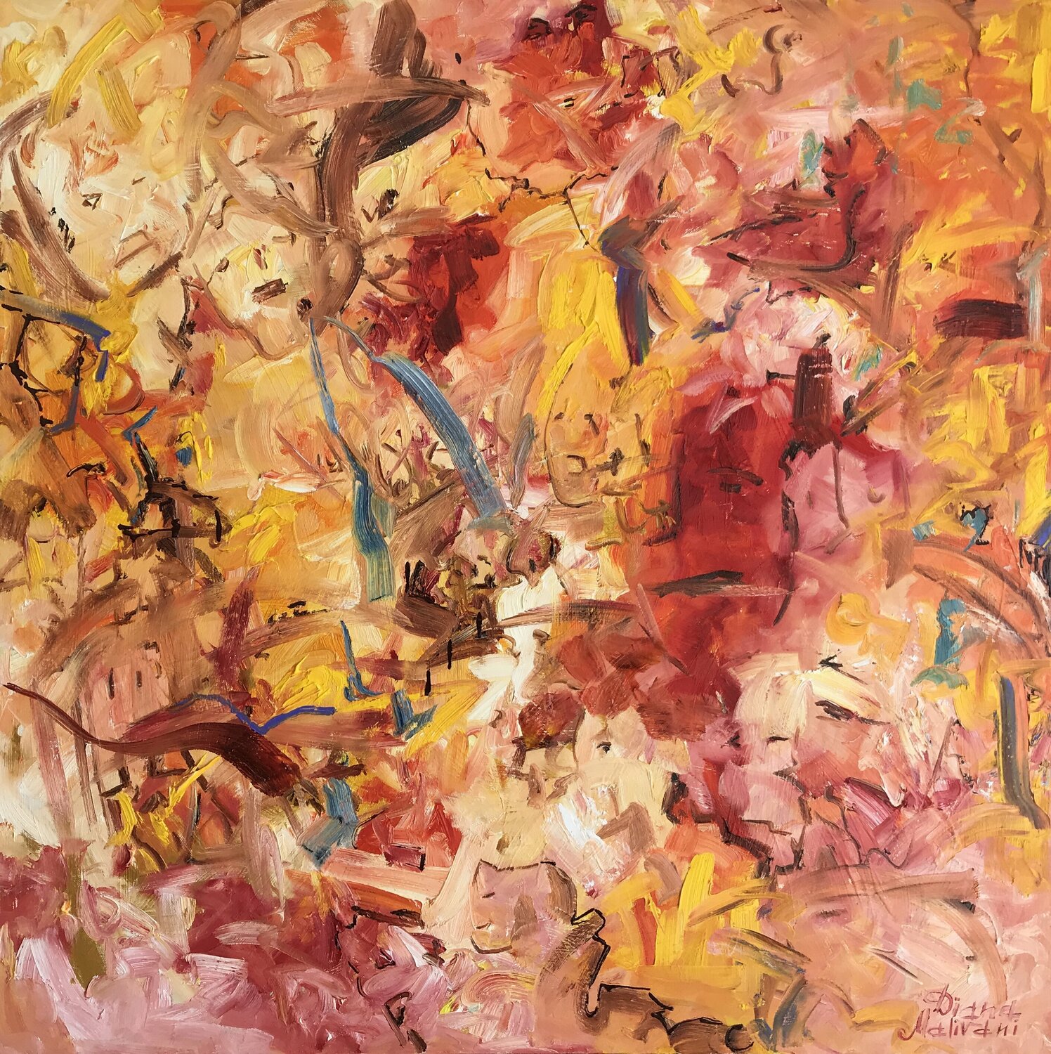 Disapprobation by Diana Malivani (2019) : Painting Oil on Canvas ...