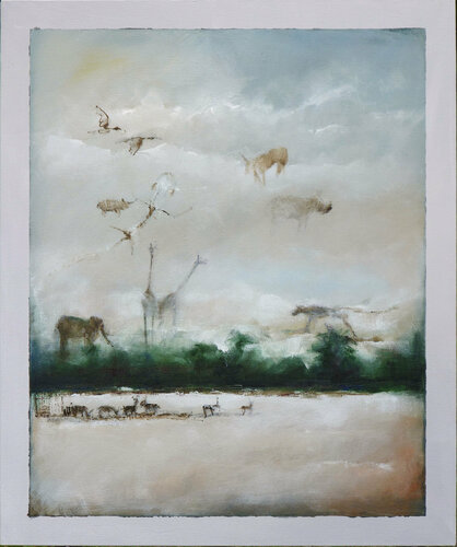 Savanna 3 by Jan Cilliers de Wet (2019) : Painting Oil on Canvas ...