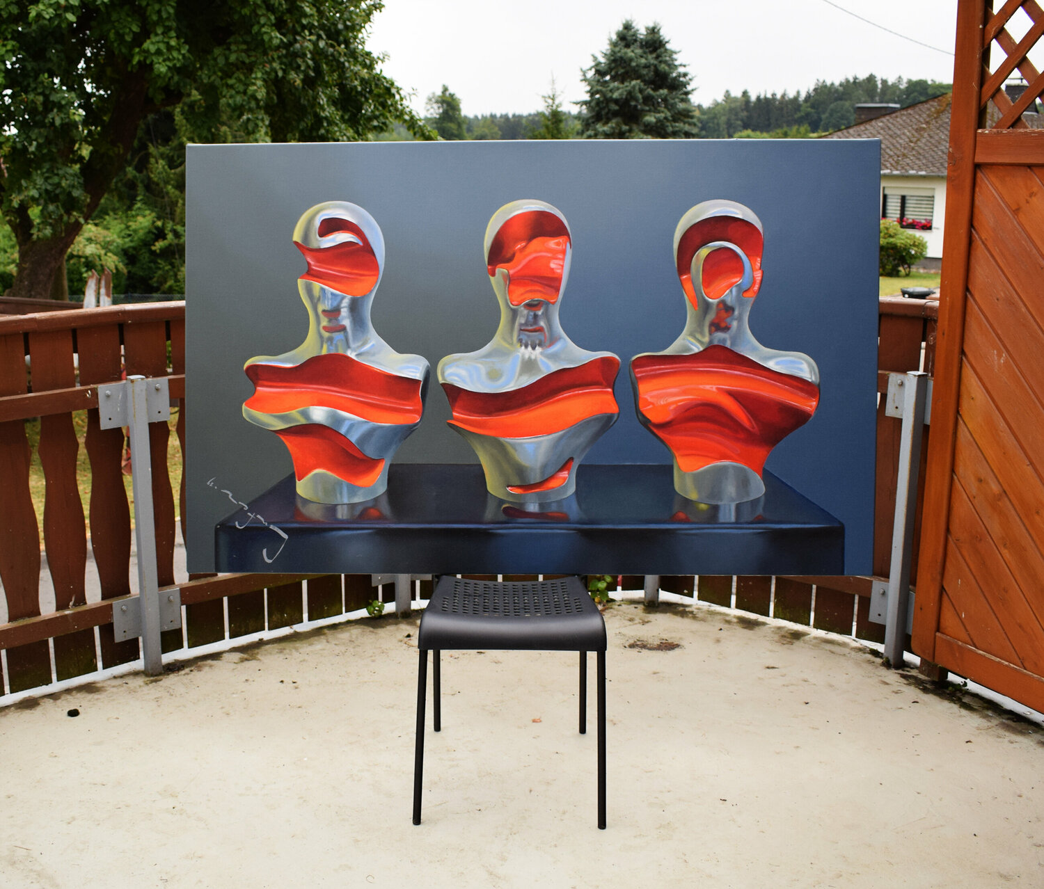 Three Musketeers by Alexander Lufer (2019) : Painting Oil on Canvas ...