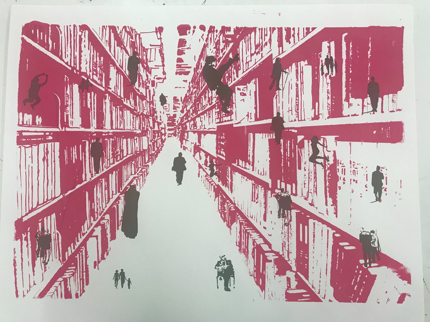 bibliotheque rose by David Gista (2018) : Print Screen Printing on ...