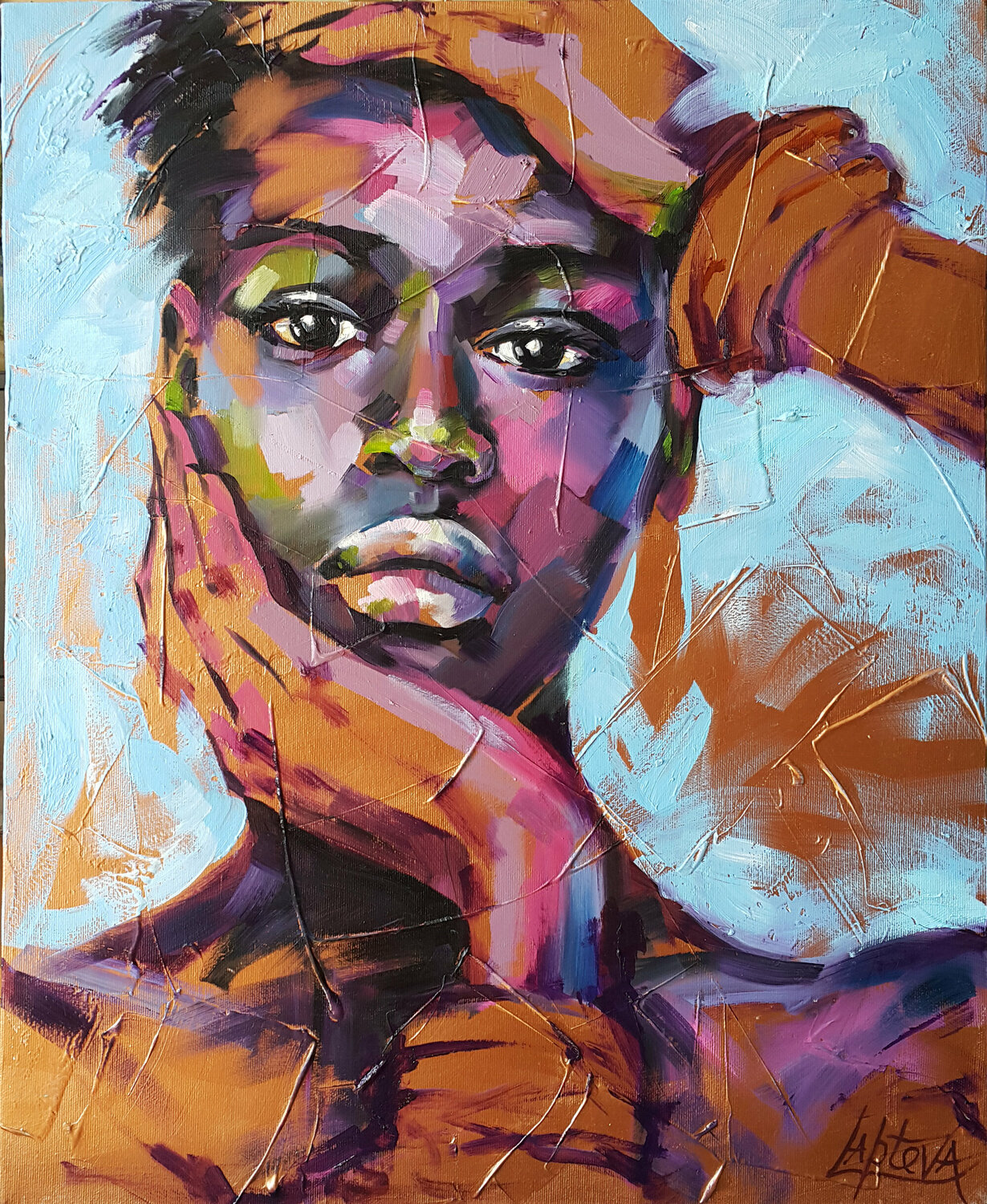 Acrylic Painting Abstract Portrait