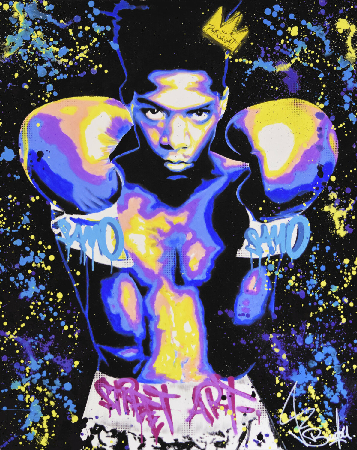 SAMO IS NOT DEAD by Vincent Bardou (2019) : Painting Acrylic, Graffiti ...