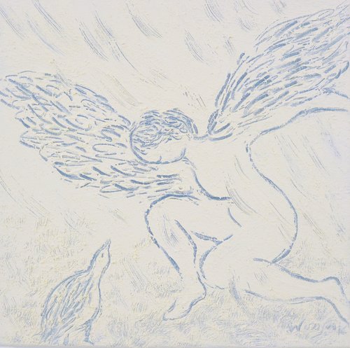Angel Comfort by Wonsook Kim (2003) : Other Media Engraving on ...