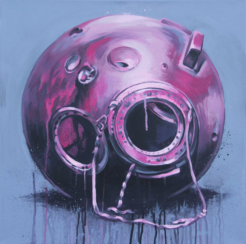 "Space Capsule" by Malik (2015) : Painting Acrylic on Canvas - Singulart