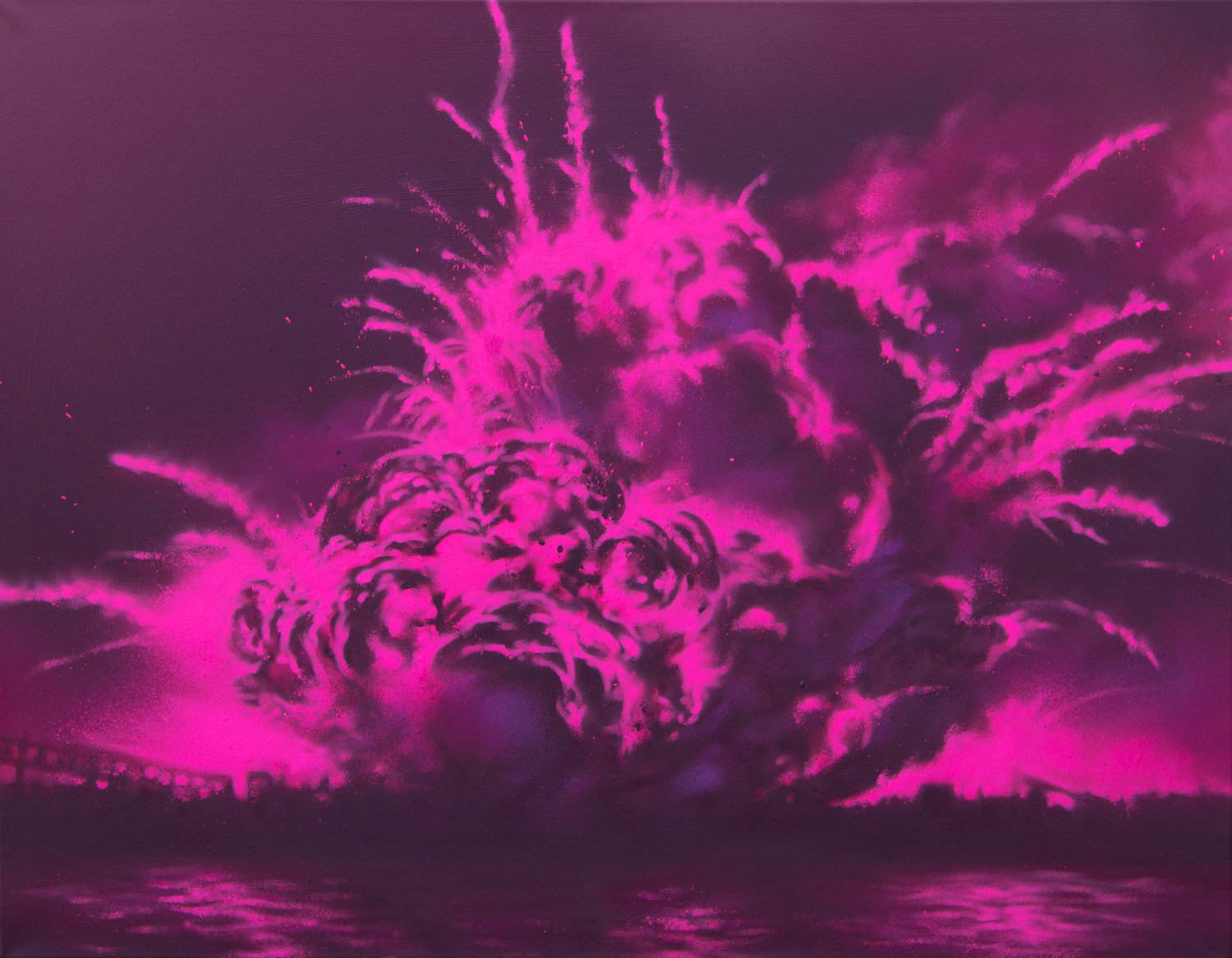 "Aesthetic Boom" von Malik (2016): Malerei Graffiti auf Leinwand ...