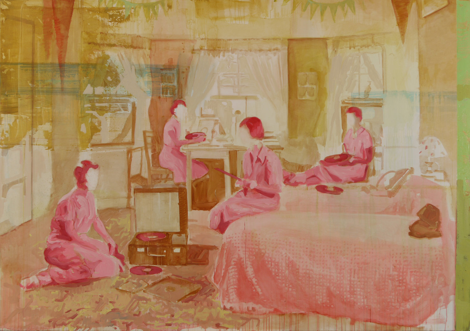 Coma Girls by Hugo Mayer (2017) : Painting Acrylic, Oil on Canvas ...