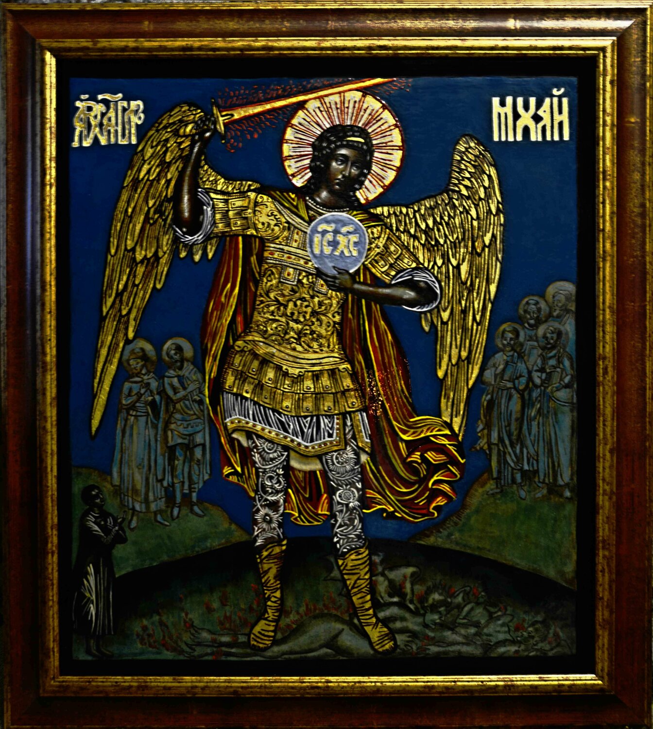 Archangel Michael overthrowing the devil by Maria Drozdova (2017 ...