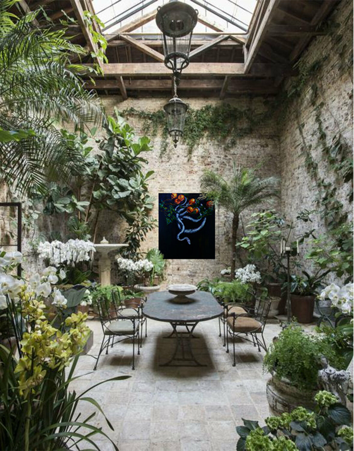 The albino snake by Maria Drozdova (2019) : Painting Oil, Lacquer on ...