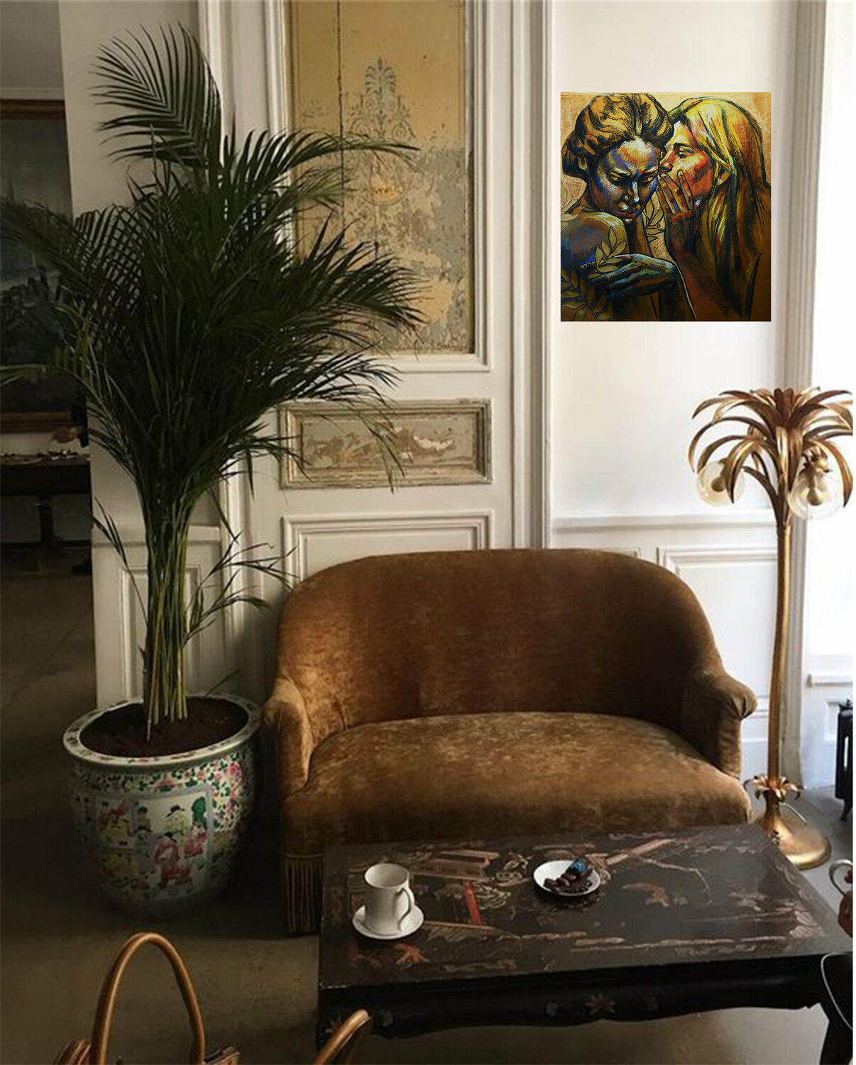 Whisper by Maria Drozdova (2019) : Drawing Pastel, Chalk on Paper ...