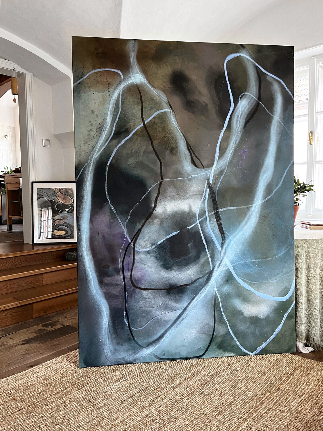 The Serpent by Ordo Amoris (2024) : Painting Acrylic, Oil Pastel on ...