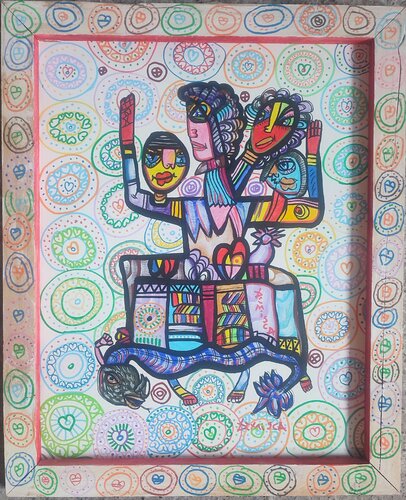 Saint George multiplied by Laurentiu Dimisca (2024) : Painting Acrylic ...