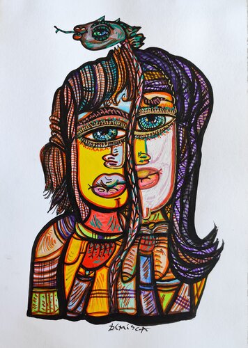 The speed of Love von Laurentiu Dimisca (2025): Malerei Acryl auf ...