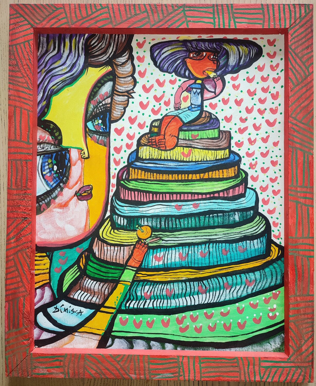 I give you the icing on the cake by Laurentiu Dimisca (2024) : Painting ...