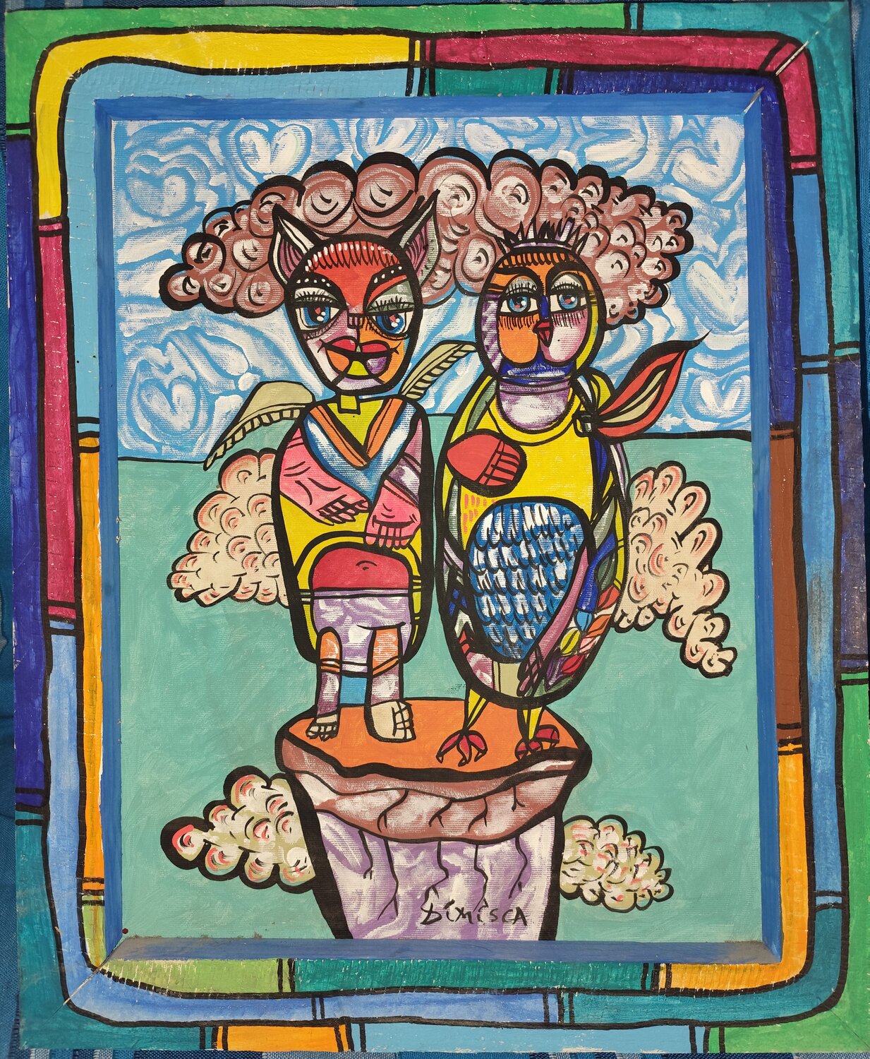 Love at Heights door Laurentiu Dimisca (2023) : Schilderij Acryl op ...