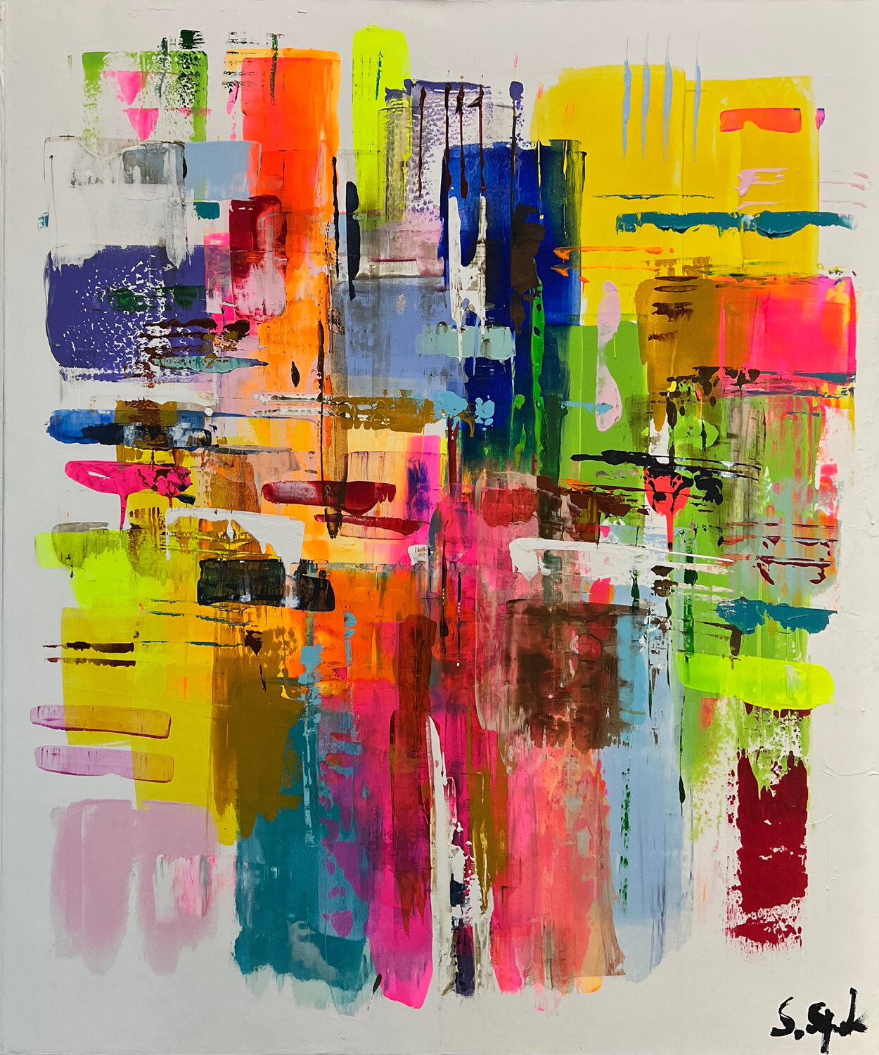 I love you every day by Sylwia Synak (2022) : Painting Acrylic on ...